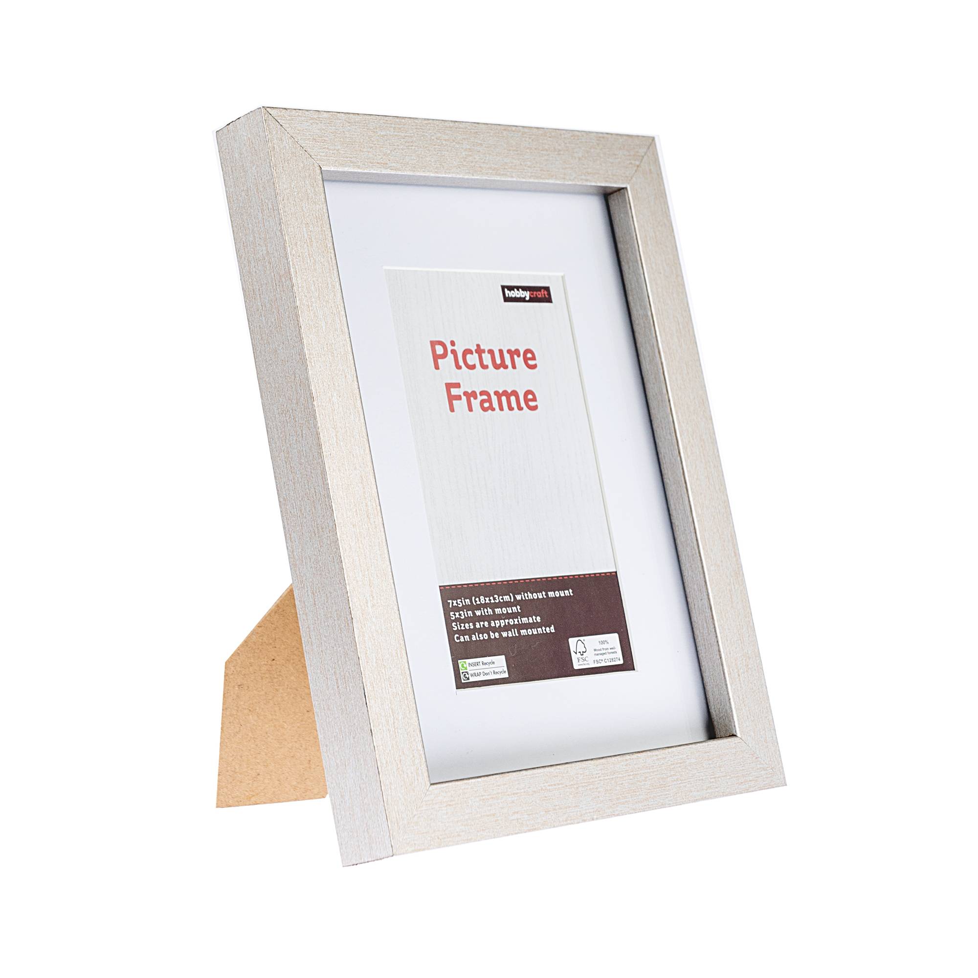Metallic Silver Picture Frame 18cm x 13cm | Hobbycraft